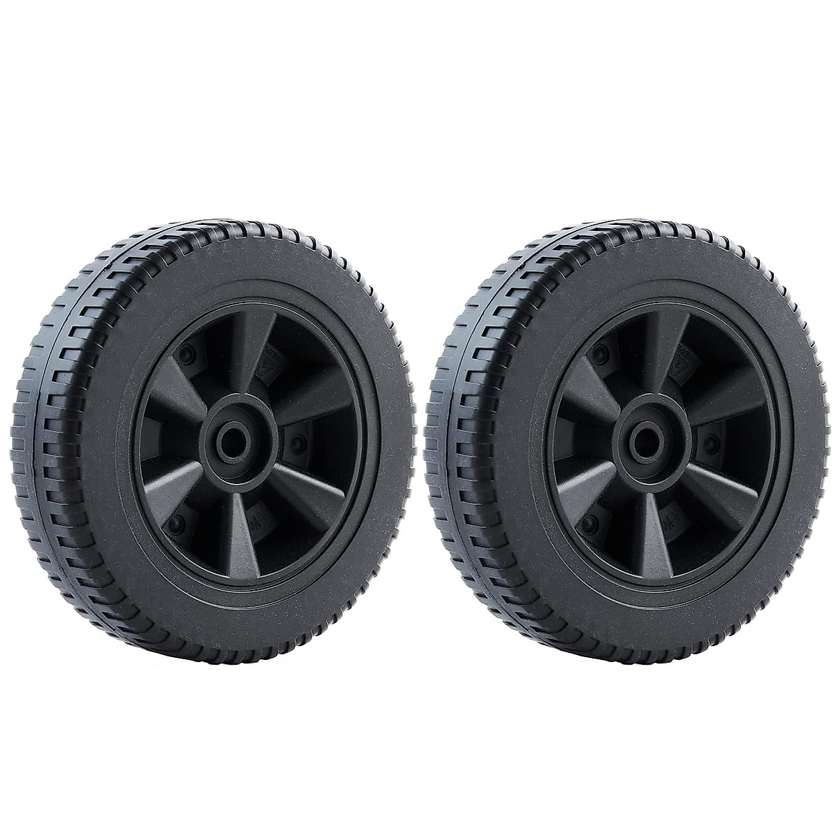 7 Inch 70-05-104 DGF493BNP DGH474CRP Wheels Replacement Parts for Dyna Glo Grill Wheels DGF510SBP DGH450CRP DGH450CRP-D DGH450CRP-D DGB494SPB Plastic Black Gas Grill Wheels Replacement 2 pcs