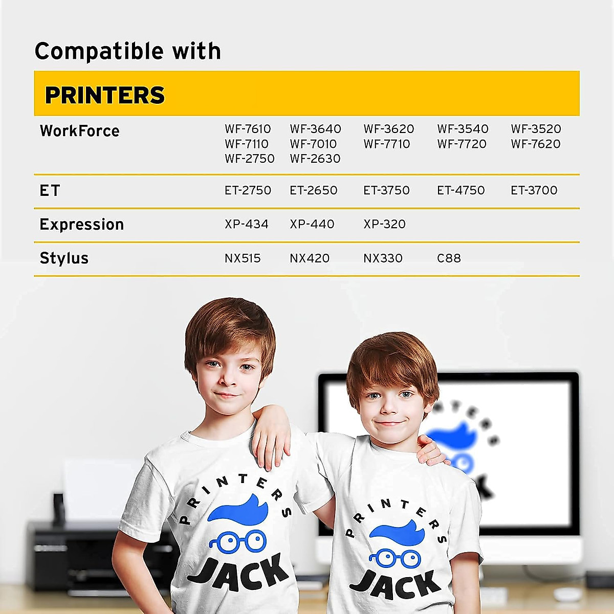 Printers Jack 400ML Sublimation Ink for Epson C88 C88+ WF7720 ET2720 ET4760 ET2760 ET2750 WF7820 Inkjet Printers Heat Press Transfer on Mugs, Plates, Polyester Shirts, Phone Cases etc