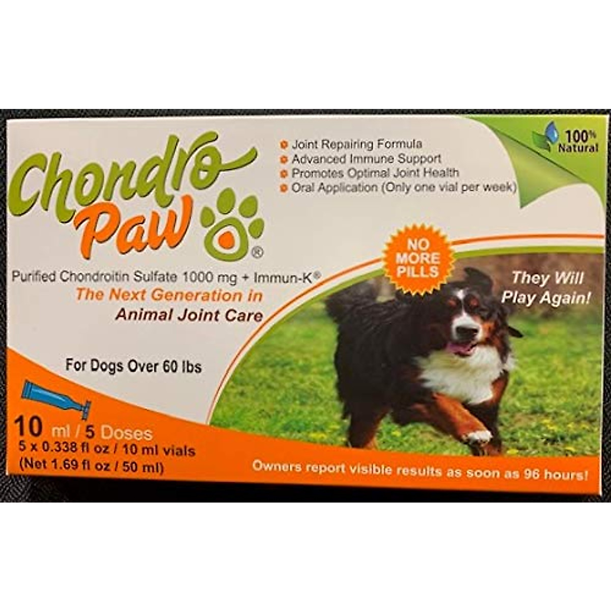 ChondroPaw Joint Care Supplement for Dogs Over 60 lbs (10 mL)