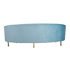 Safavieh Couture Primrose Glam Light Blue Velvet Curved Sofas