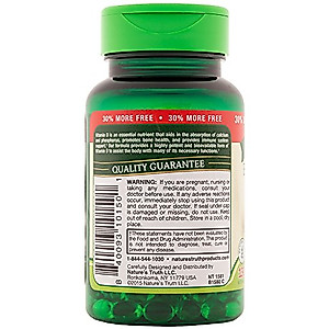 Nature's Truth Vitamin D3 1000 iu, 130 Count (Pack of 3)
