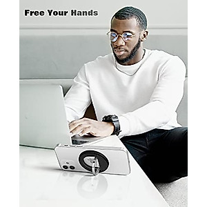 Magnetic Phone Ring Holder,Adjustable Finger Ring Stand Magnet Phone Grip, Only Work for iPhone 14 Plus 13 12, Pro, Pro Max, Mini, Mag Safe Accessories