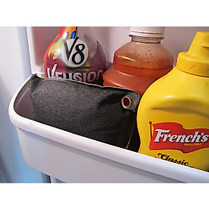 BambooMN Activated Moso Bamboo Charcoal Air Purifier Deodorizer Freshener Odor Absorber Purifier Bags, Black - 5 Bags, 500 grams Per Bags