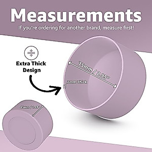 Jmoe USA 3-Pack Boot Sleeve Covers for Simple Modern 40oz & 30oz Trek Tumbler With Handle | Travel Mug | Protects Against Dents & Scratches | Fits Summit Bottles | Soft Silicone (Lavender Mist)