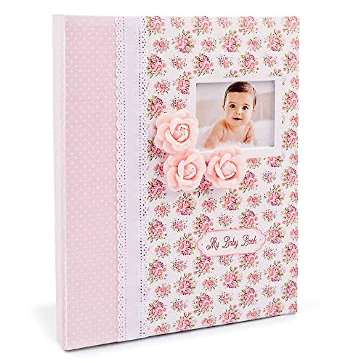 Baby Book Memory – Keepsake Album Baby Girl First 5 Year Events Pregnancy to Age 5 – Pink