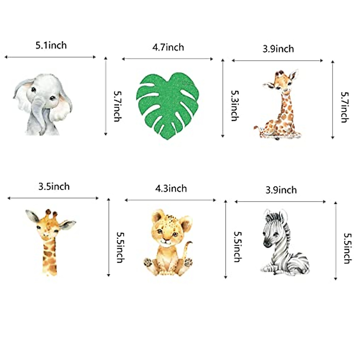 12Pcs Wild One Hanging Swirls Ceiling Streamers Decorations, for Jungle Safari Animal Birthday Party Decorations Baby Shower Supplies