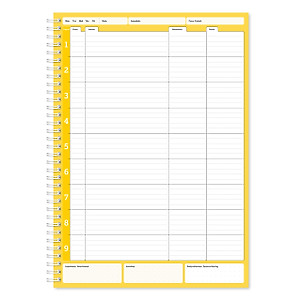 Silvine A4 Teacher's Academic Planner with Durable Hardback Covers and 204 x9 Period Planner Pages