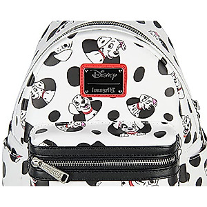 Loungefly Disney 101 Dalmatians Spots and Pups Lucky Penny Patch Allover Print Mini Backpack