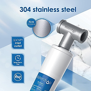 Waterdrop AP431 Cartridge, Whole House Scale Inhibitor Inline Water System, Replacement for Aqua-Pure AP431 Hot Water Scale Inhibitor for AP430SS