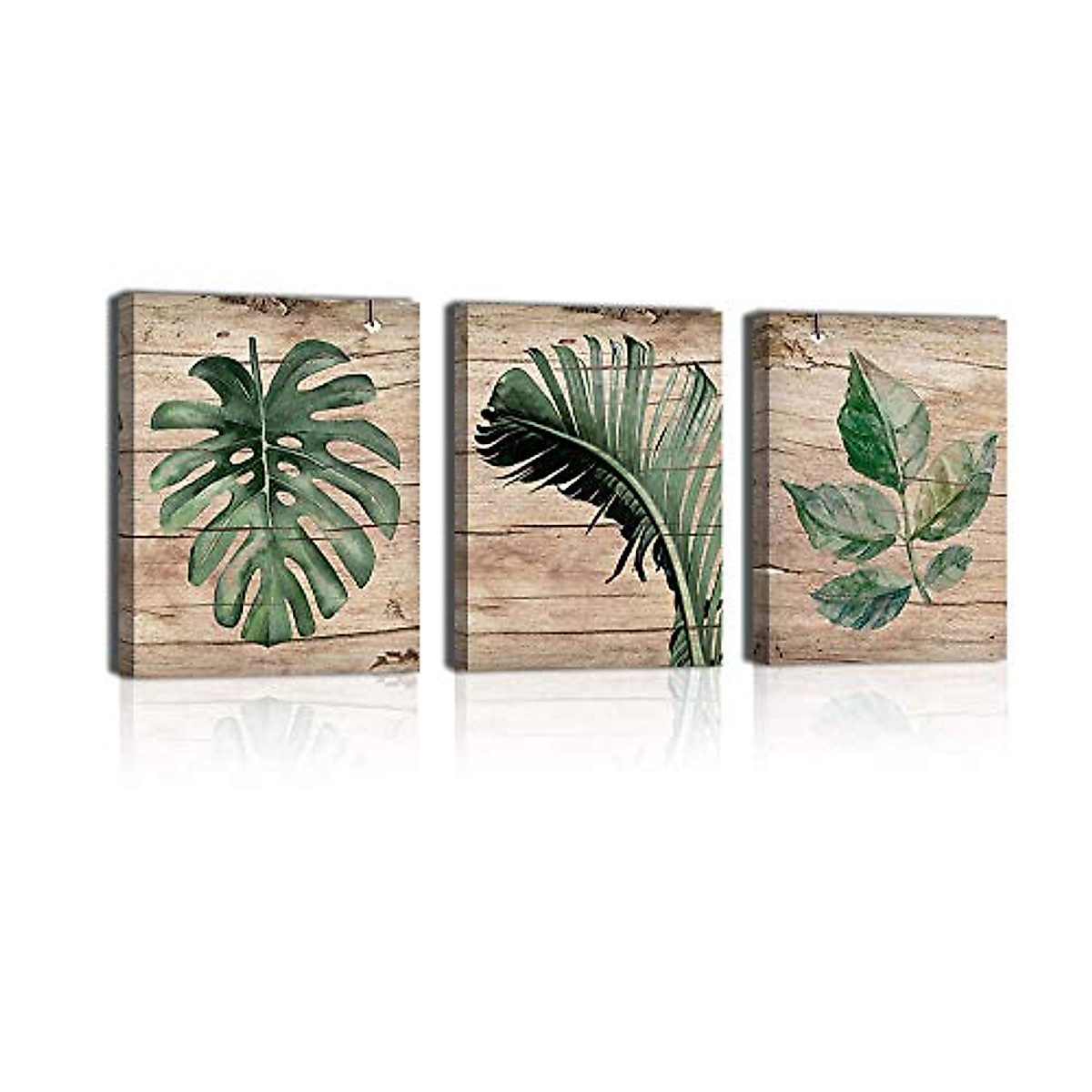 Banana Leaf Nature Wall Art Canvas Paintings kitchen Living room Painting For Wall Wall Art Green Tropical Leaf Art Small Wall Art FLower Canvas Wall Art Tropical Plant Wall Art Green Leaf Wall art