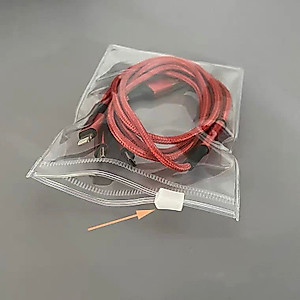 30 Self Seal PVC Pack Zipper Lock Bags,Clear Jewelry Anti Oxidation Bag Clarity Tarnish Prevention,Small Sealed Bag,Resealable packaging or Storage Accessories, Cable Organizer Bag(15x18cm/ 6x7inch)