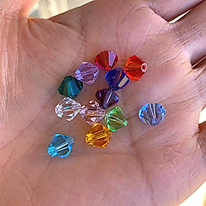 5 Sets Birthstone Beads 8mm Austrian Bicone Crystal (60pcs) for Earrings Bracelet Necklace Charm Jewelry Craft Making BB1