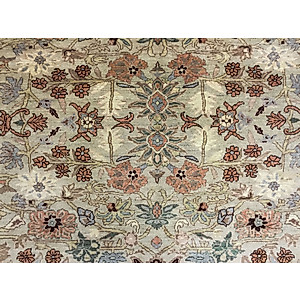 Noori Rug Hand Knotted Area Rug 8'1" x 10'1" Gray