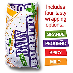 WRYBABY Baby Burrito | Soft Cotton Swaddling Blanket | 40" L x 40" W