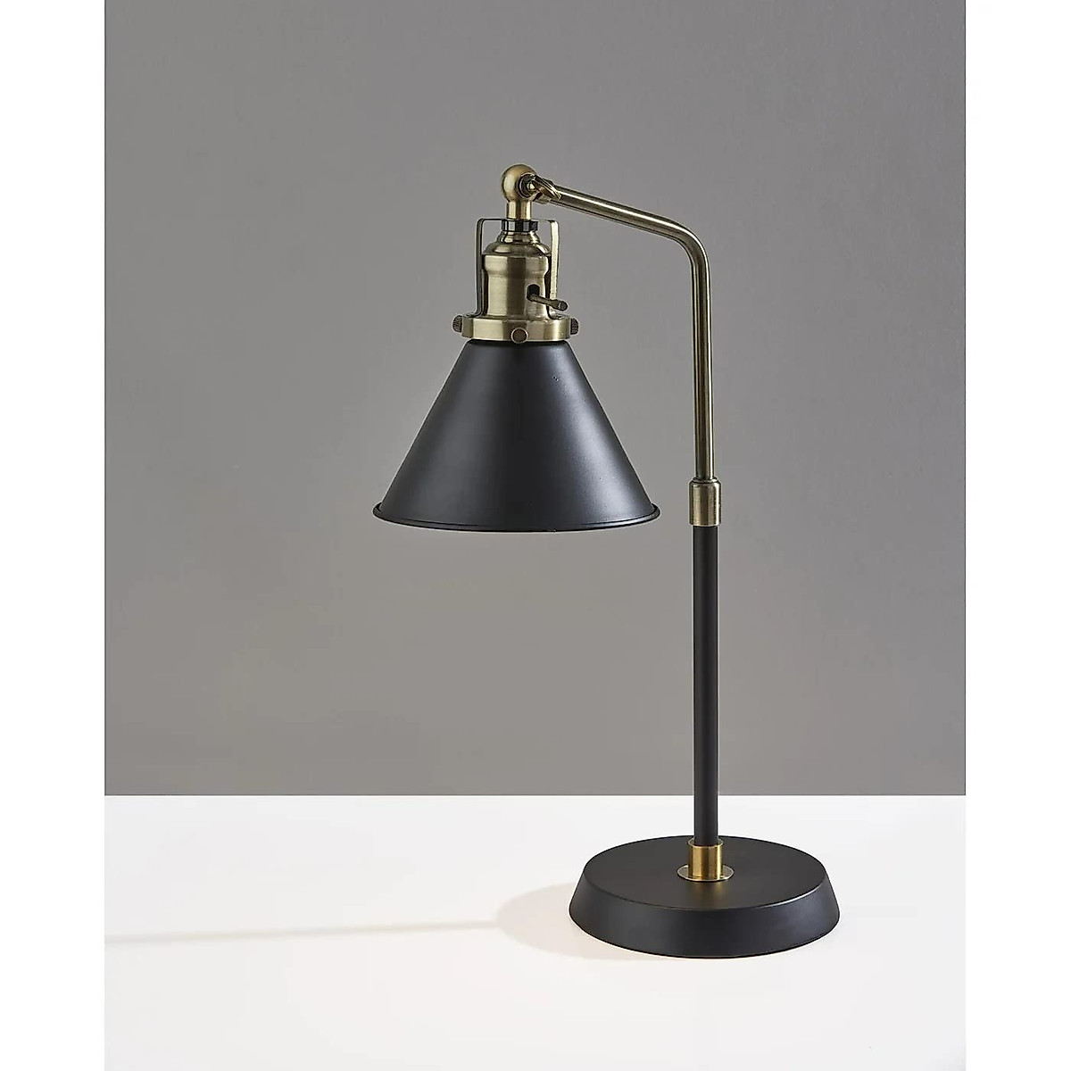 Adesso SL3740-01 Arthur Desk Lamp, Black and Gold