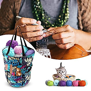 MA STRAP Yarn Storage Tote Bag Knitting Crochet Bags Organizer for Knitting & Crochet Organizing