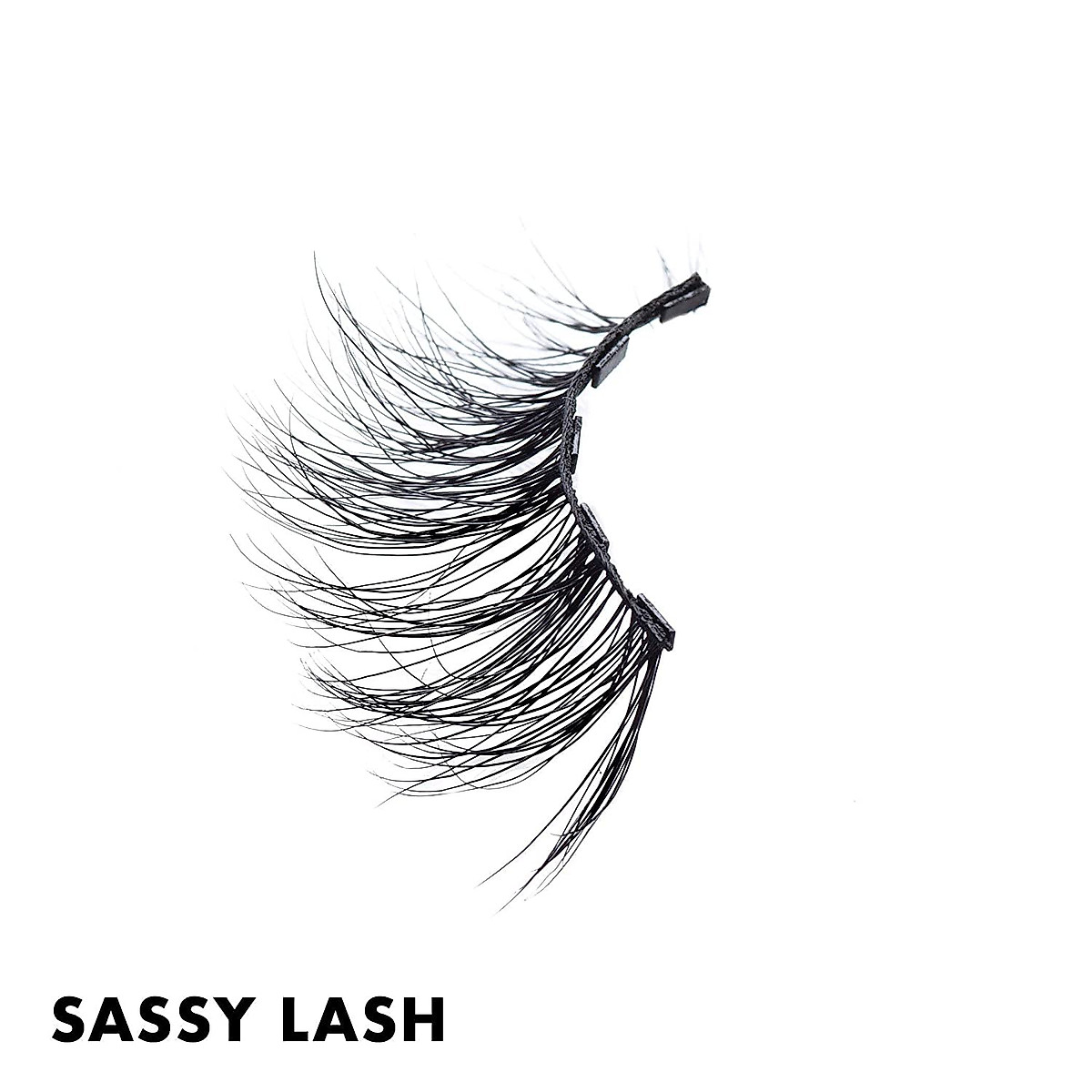 MoxieLash Sassy Kit - Mini Liquid Magnetic Eyeliner for Magnetic Eyelashes - No Glue & Mess Free - Fast & Easy Application - Set of Sassy Lashes & Instruction Card Included (Sassy Lash Kit)