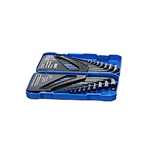 Draper 30 Piece Hexagon Allen Key Set - Metric/AF Combined Long Pattern with Case 33894