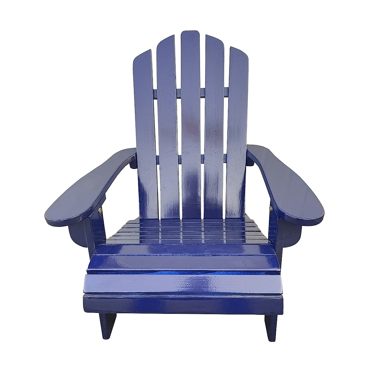 ROSE BLOOM Kids Adirondack Chair, Solid Wood Outdoor Patio Weather Resistant Chair for Children, Classic seat for Deck, Garden, Backyard, Porch and Lawn (Navy Blue)