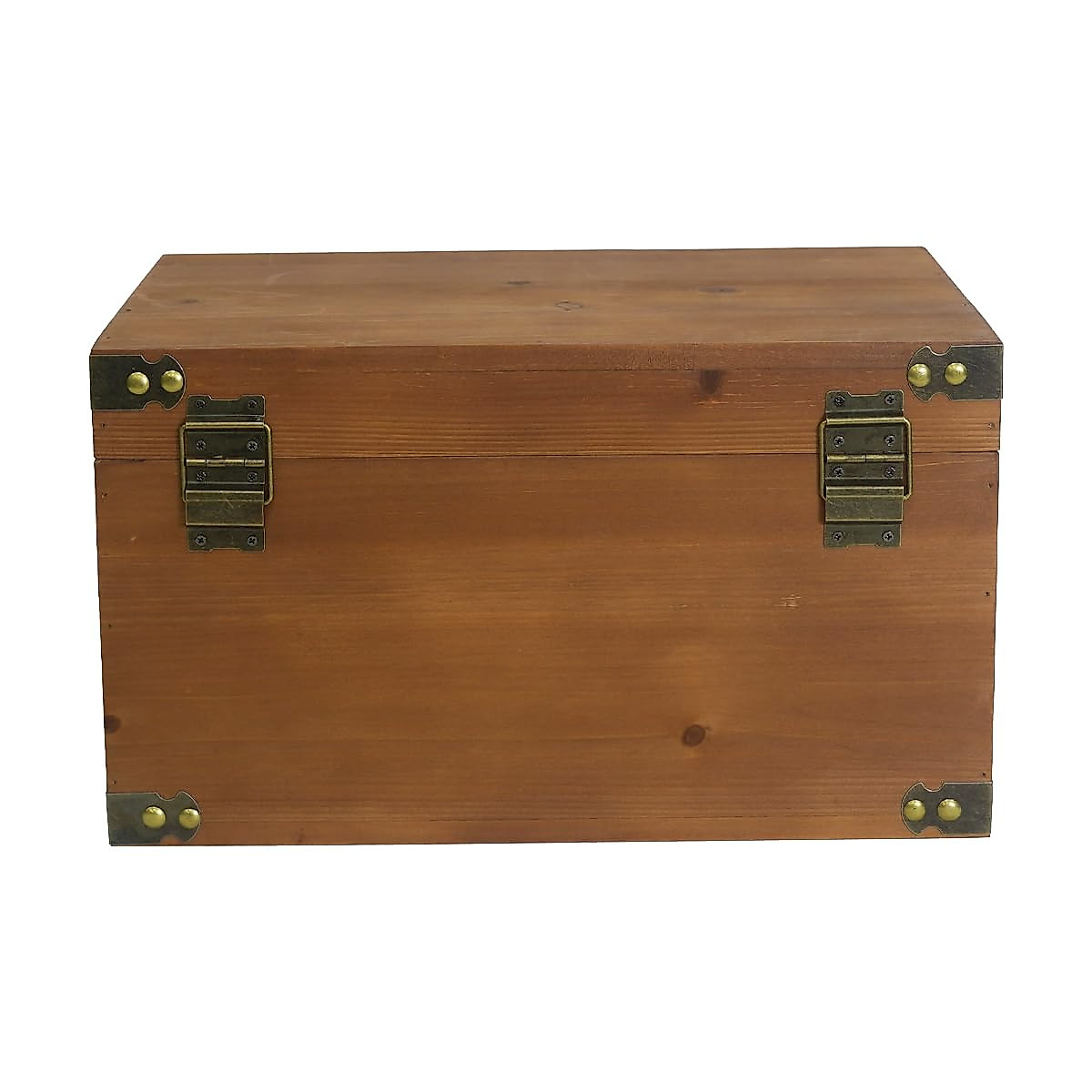 Kepciti Solid wood storage box, decorative props storage box, jewelry storage box, manual storage box with lid