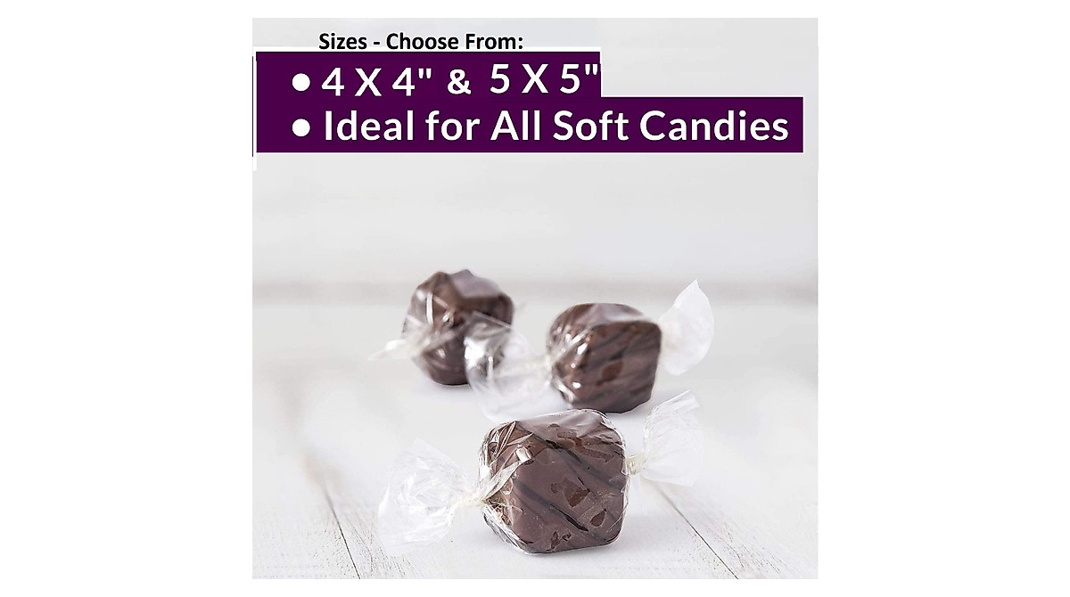 Oasis Supply Twistable Clear Cellophane Wrappers for Carmel Candy ...