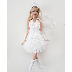 Lukche Eyelash Fun Fur Yarn Premium 100% Polyester 164 Yds (150 Mt), 3.53 Oz (100 Gr) Colorful Crochet Yarn Dıy Hand Knitting. (Optical White, 1 Skein)