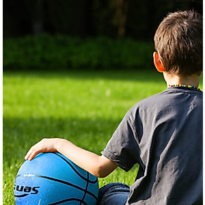 Senston 27.5" Kids Junior Basketball Balls Youth Size 5 Basketballs 27 inch Boys Game Ball Blue