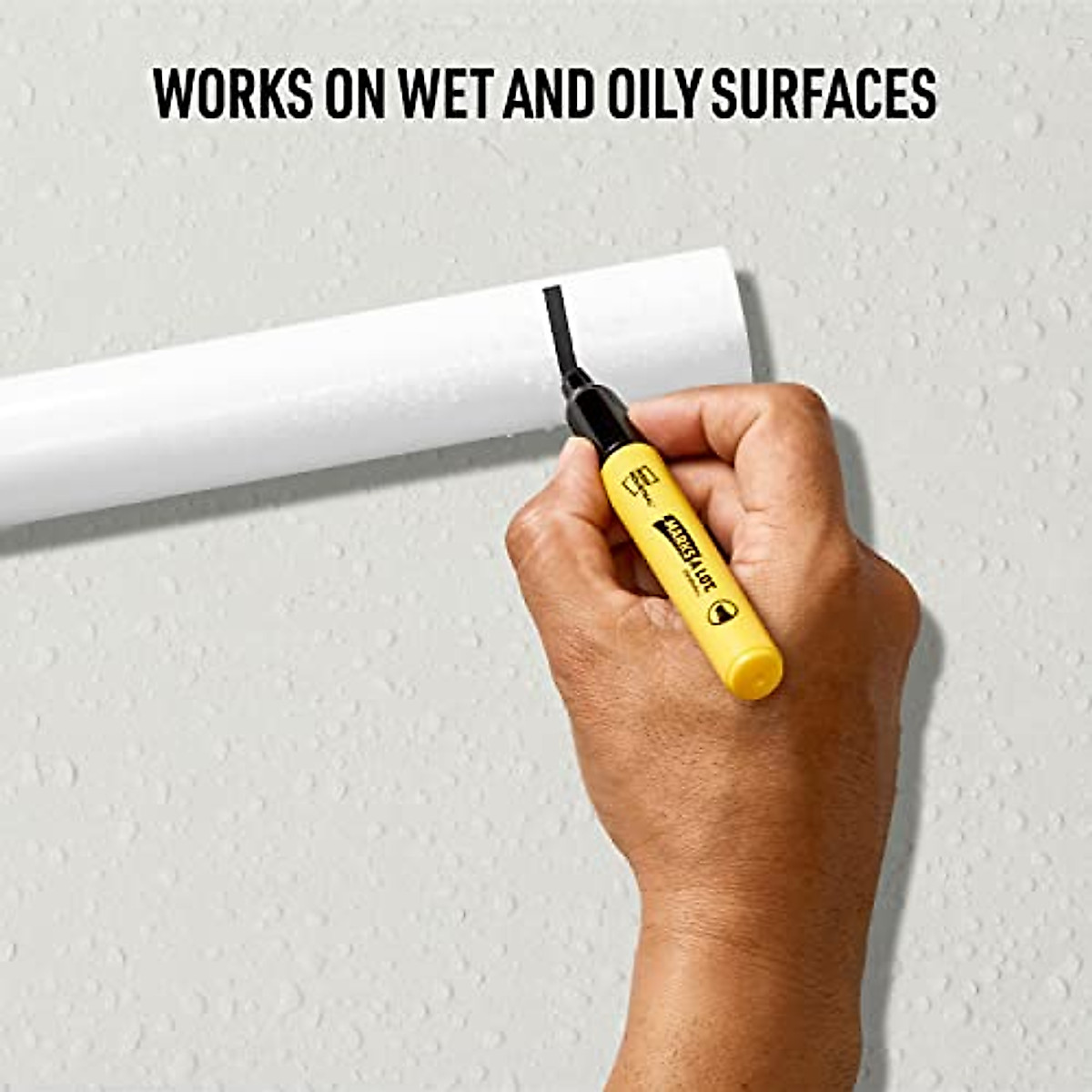 AVERY Marks A Lot UltraDuty Permanent Markers, Chisel Tip, Water Resistant, 1 Black Industrial Marker (29845)