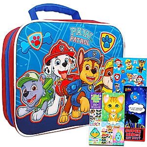 Paw Patrol Lunch Bag Set for Kids - Bundle with Paw Patrol Insulated Lunch Bag, Paw Patrol Stickers and More (Paw Patrol School Supplies)