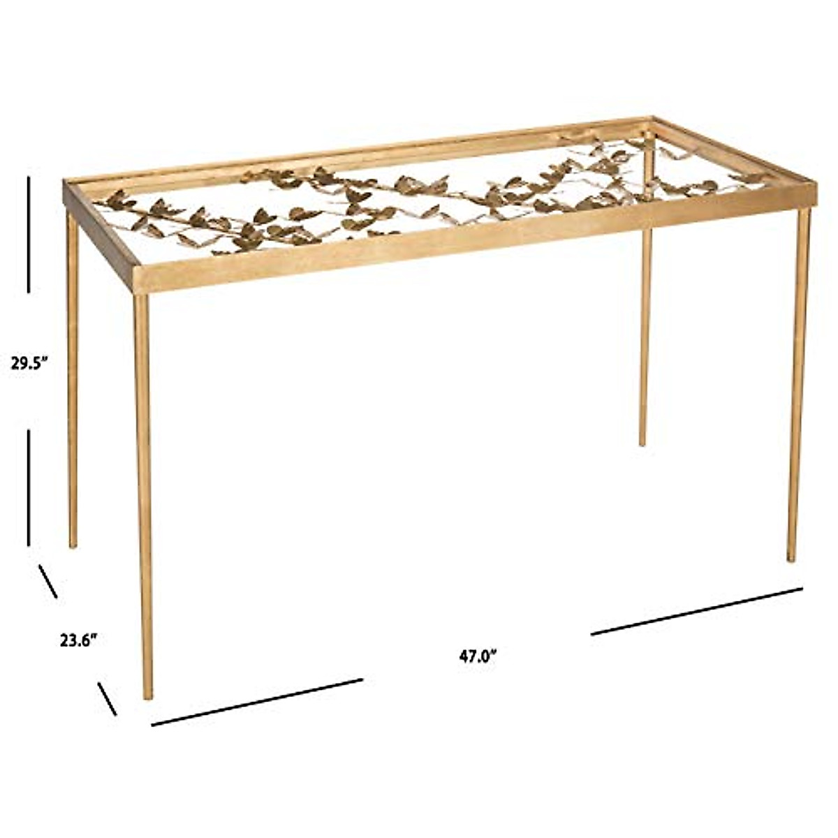 Safavieh Home Collection Rosalia Butterfly Desk, Antique Gold