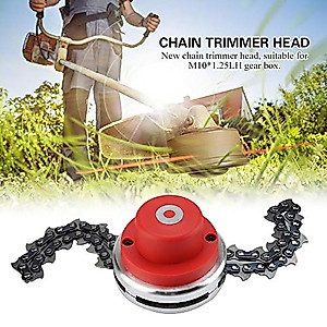 Trimmer Head Chain Trimmer Head Garden Trimmer Trimmer Head, for Chain Brush Cutter Weed Eater and Garden Pole Trimmer Tools