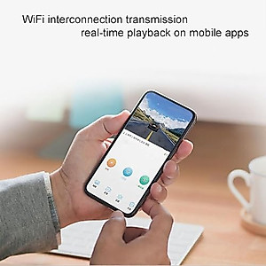1080P Car Dash Cam with WiFi - Capture Clear and Detailed Footage, Front + Rear Car Dash Cam - Complete Coverage and Connectivity, Car Dash Cam with IPS Screen - Convenient Viewing and WiFi Access