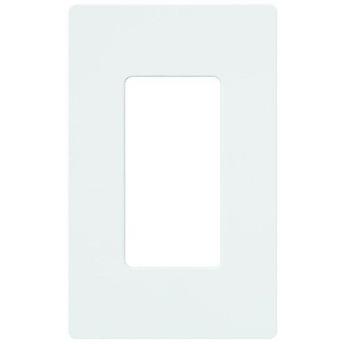 Lutron Claro 1 Gang Decorator/Rocker Wallplate, Gloss, White (96-Pack) | CW-1-WH-96