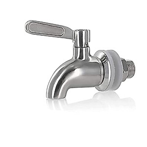 Sumerain Spigot for Beverage Dispenser,SUS304 Stainless Steel Metal Spigot Dispenser for Jar, Juice,Cold Drink,Wine,Beer