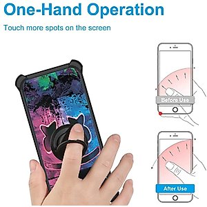 Aroepurt Case for TCL 30 XL Case Compatible with TCL 30xl 30 XL T701dl Phone Case Cover [Hard PC + Soft Silicone][Luminous Effect] YGH-BQ