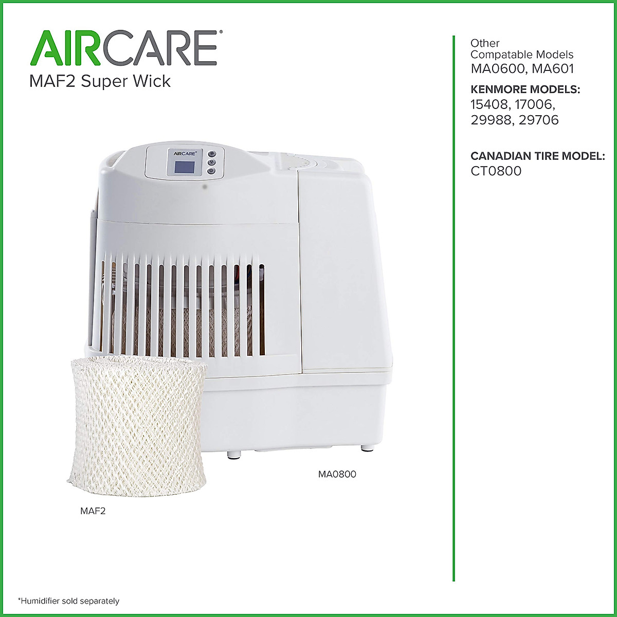 AIRCARE MAF2 Replacement Wick Humidifier Filter for MA0800