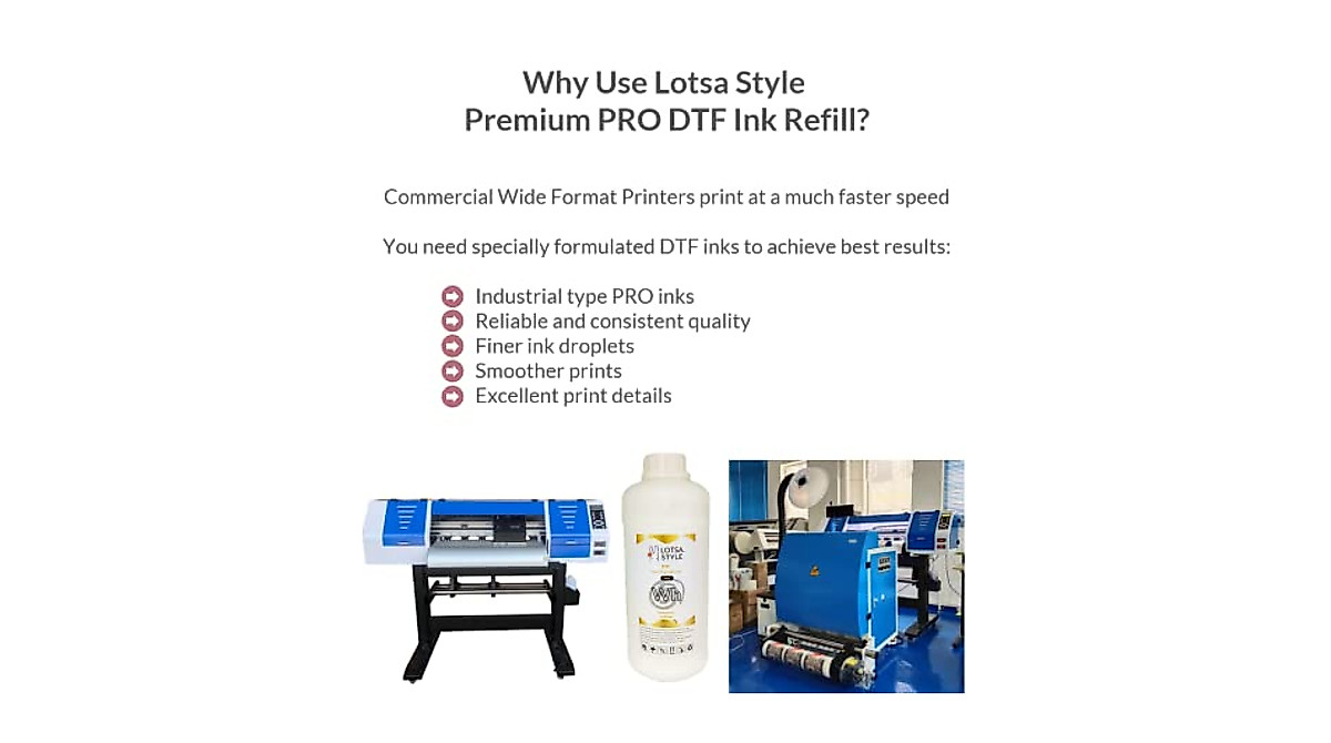 Premium PRO DTF Ink Refill for Pro Printers