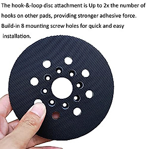 5 Inch 8 Hole Hook & Loop Replacement Sander Pad for 5" Bosch ROS20VS, ROS20VSC, ROS20VSK, ROS20, ROS10 Random Orbit Sander…
