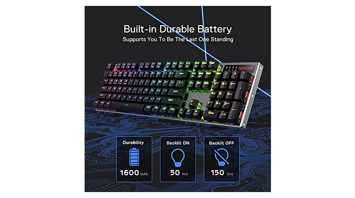 Redragon K556 PRO: Wireless RGB Gaming Keyboard