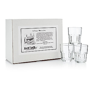 Trattoria “Vino da Tavola” Stemless Stackable Wine Tumbler 4-Piece Set (Gift Box Collection)