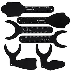 Annhua Dental Contraster Intraoral Photographic, 6 PCS Dental Photo Contrast Kit Palatal Intraoral Photography Kit Black Background Board for Dental Clinic, Lab - Autoclavable
