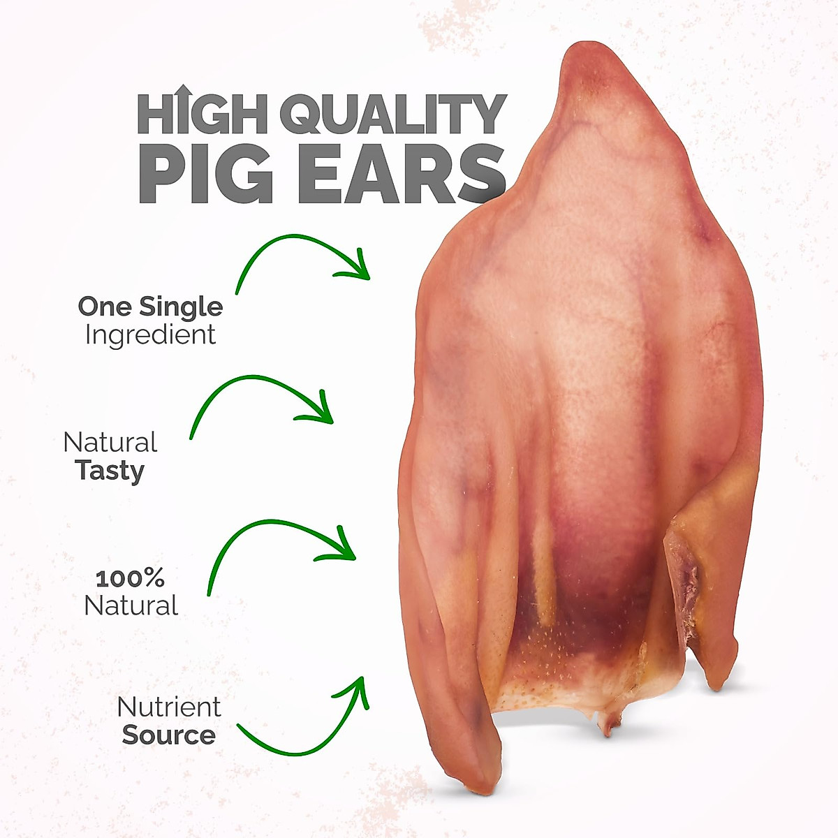 100% Natural Pig Ears for Dogs - A Pack of Dog Treat Bulk Pig Ear Dog Treats, Great for Teeth and Gums! Perfect for Tasty Pet Snacks and Keeping Your Furry Friend Happy and Healthy - 100 count