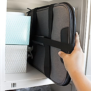 CleverMade Collapsible Cooler Bag: Insulated Leakproof 50 Can Soft Sided Portable Cooler Bag for Lunch, Grocery Shopping, Camping and Road Trips, Heather Grey/Black