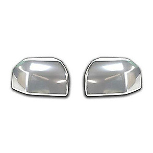 LJ INTERNATIONAL Quality Accessories Triple Chrome Plated Full Mirror Covers Compatible with Ford F150