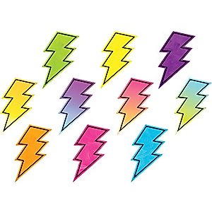 Teacher Created Resources Brights 4Ever Lightning Bolts Accents