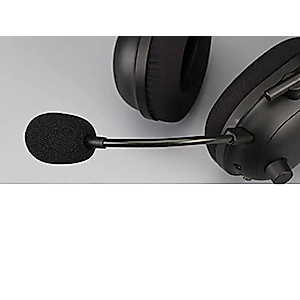 Microphone for Razer BlackShark V2 Pro Wireless Gaming Headset and Razer BlackShark V2 Gaming Headset (Black with Mic Cover Foam)