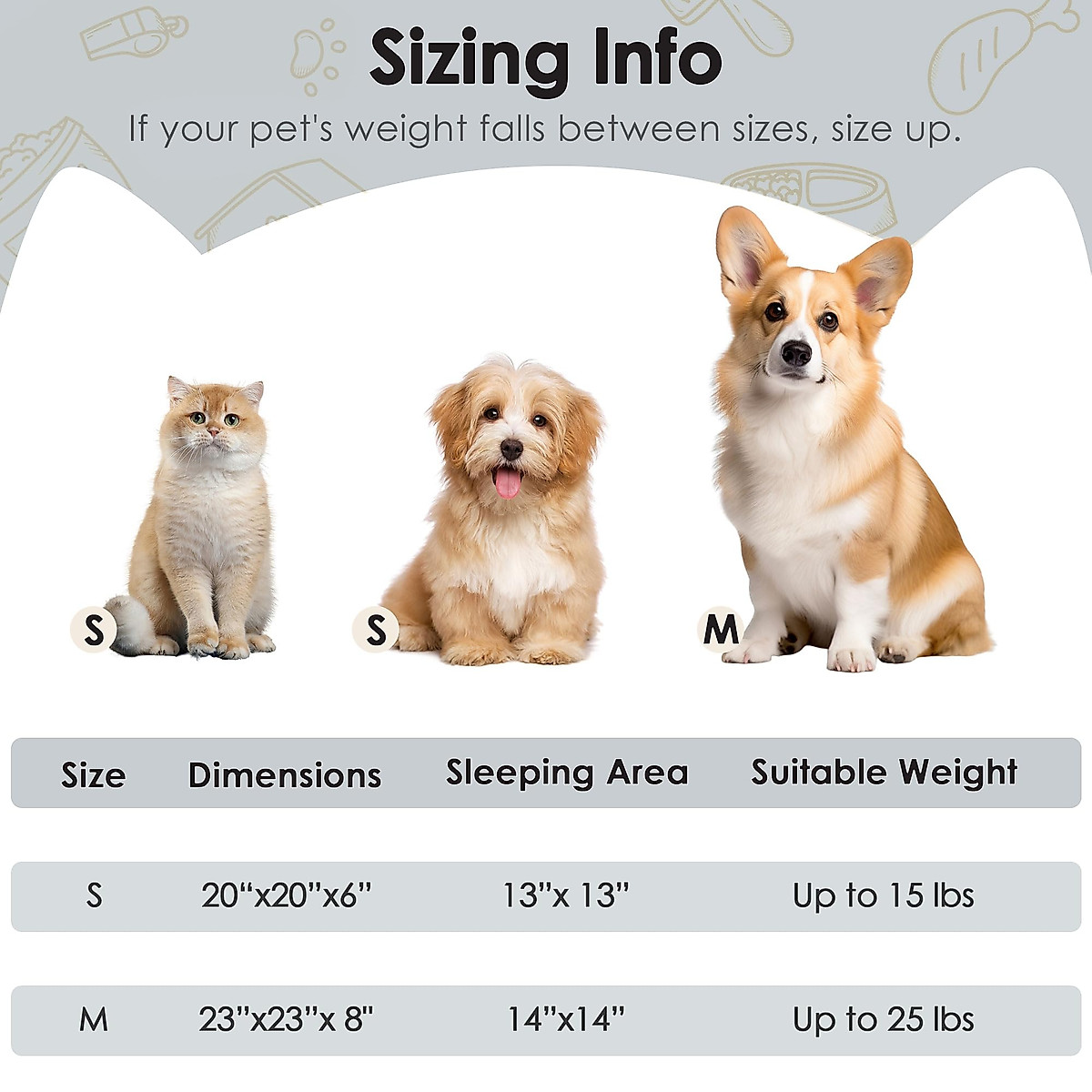 Hoewina Dog & Cat Bed, 20in Cat Beds for Indoor Cats, Calming Donut Bed for Puppy and Kitten, Washable Round Fluffy Pet Bed for Small Medium Dogs and Cats (Light Grey)