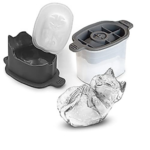 Tovolo Kitten Ice Molds (Set of 2) - Slow-Melting, Leak-Free, Reusable, & BPA-Free Craft Ice Molds/Great for Whiskey, Cocktails, Coffee, Soda, Fun Drinks, and Gifts