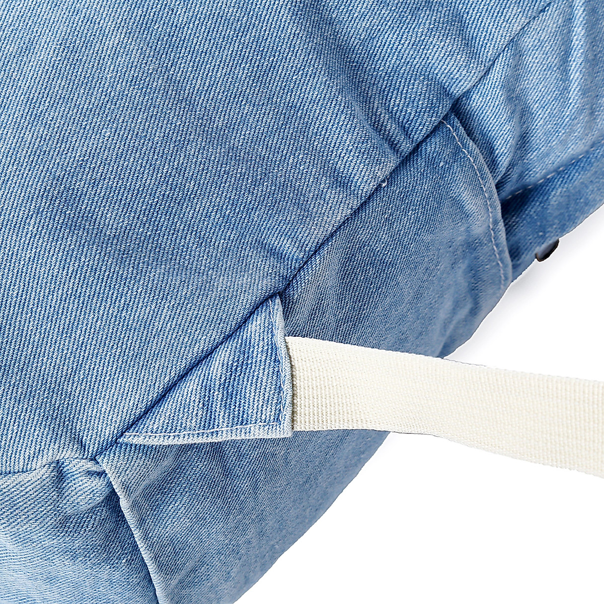 zijie Denim Backpack for girls, women Classic Retro Bookbags children teen School Bag Jeans Backpack for college