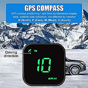 MAKIVI Car Speedometer with Speed, Overspeed Car Alarm Fatigue Driving Reminder for All Car Motorcycle